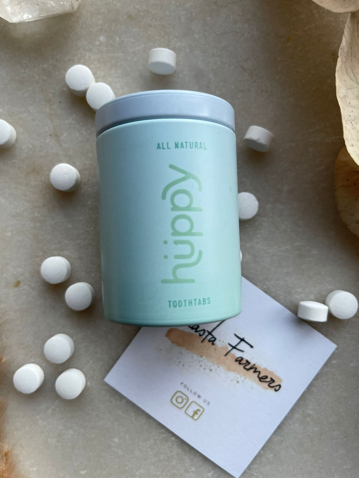 Huppy - Toothbrush Tablets - Peppermint 62s - Rasta.Farmers